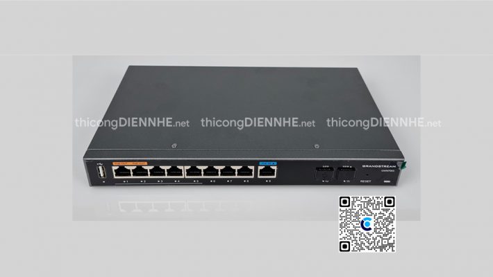 Grandstream GWN7003 Router chịu tải 150user, 2 SFP 2.5 Gigabit, 9 Lan ...